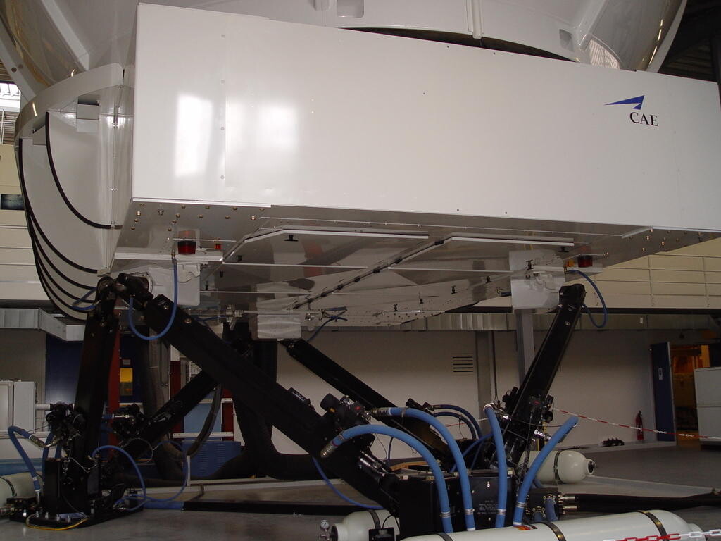 Hydraulic contruction flight simulator projects, Uniteq Hydraulics